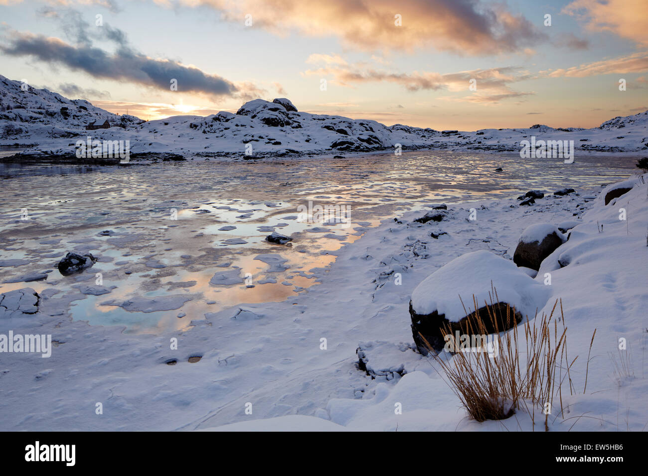Lofoten in winter Stock Photo - Alamy