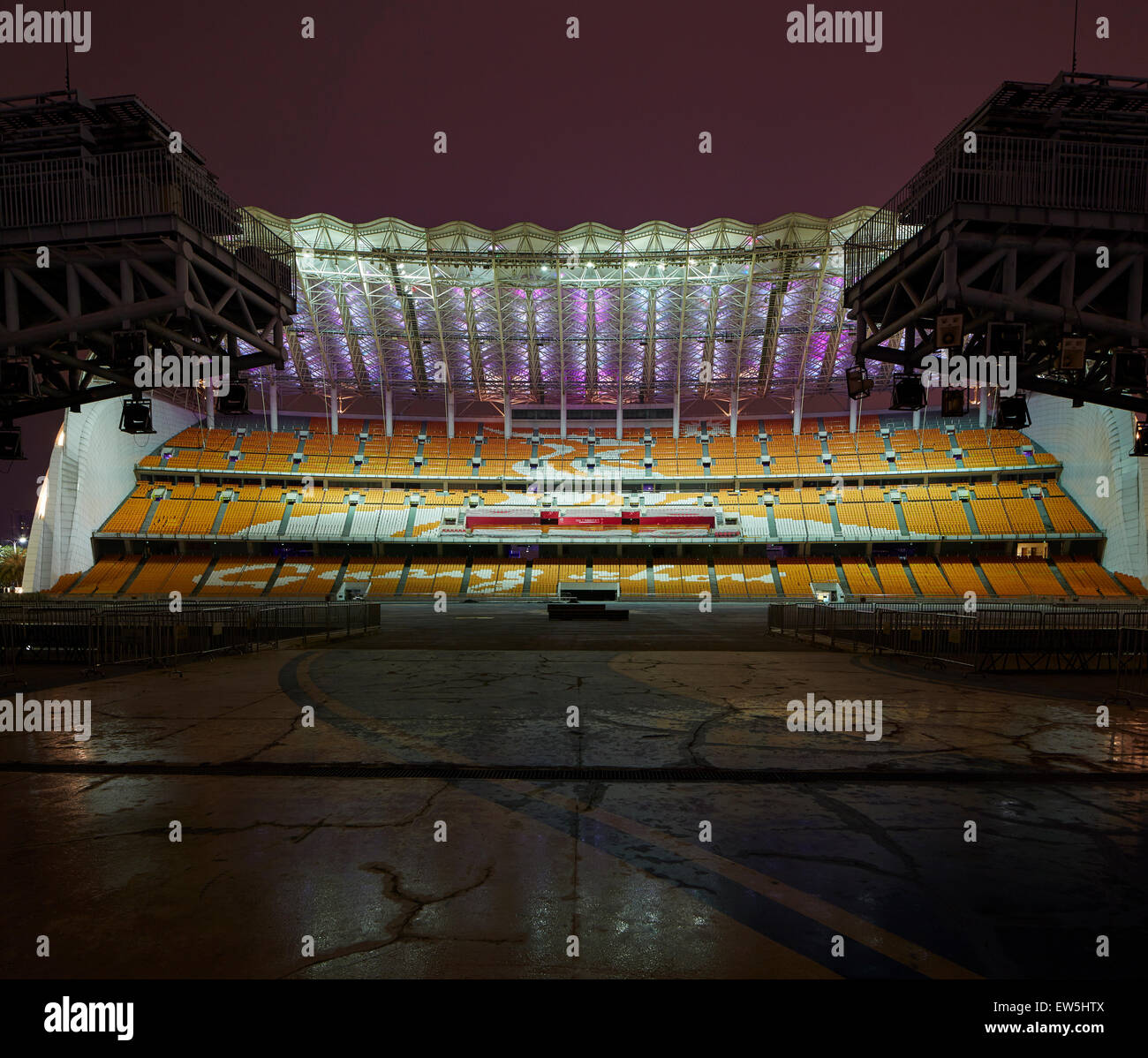 Asia games stadium Guangzhou China at night Stock Photo - Alamy