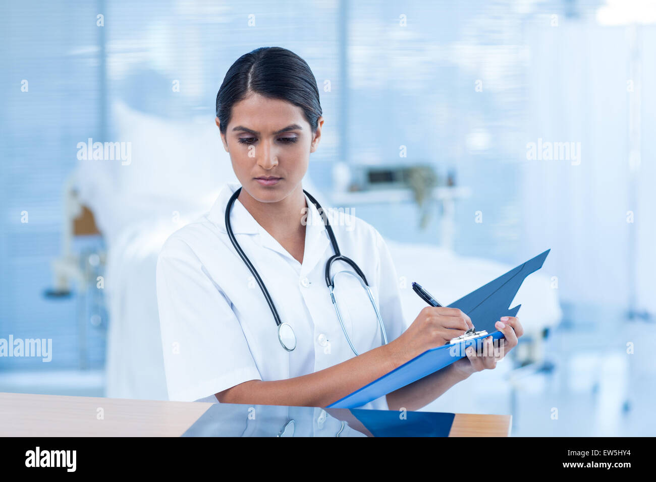 Beautiful woman take notes writing hi-res stock photography and images ...