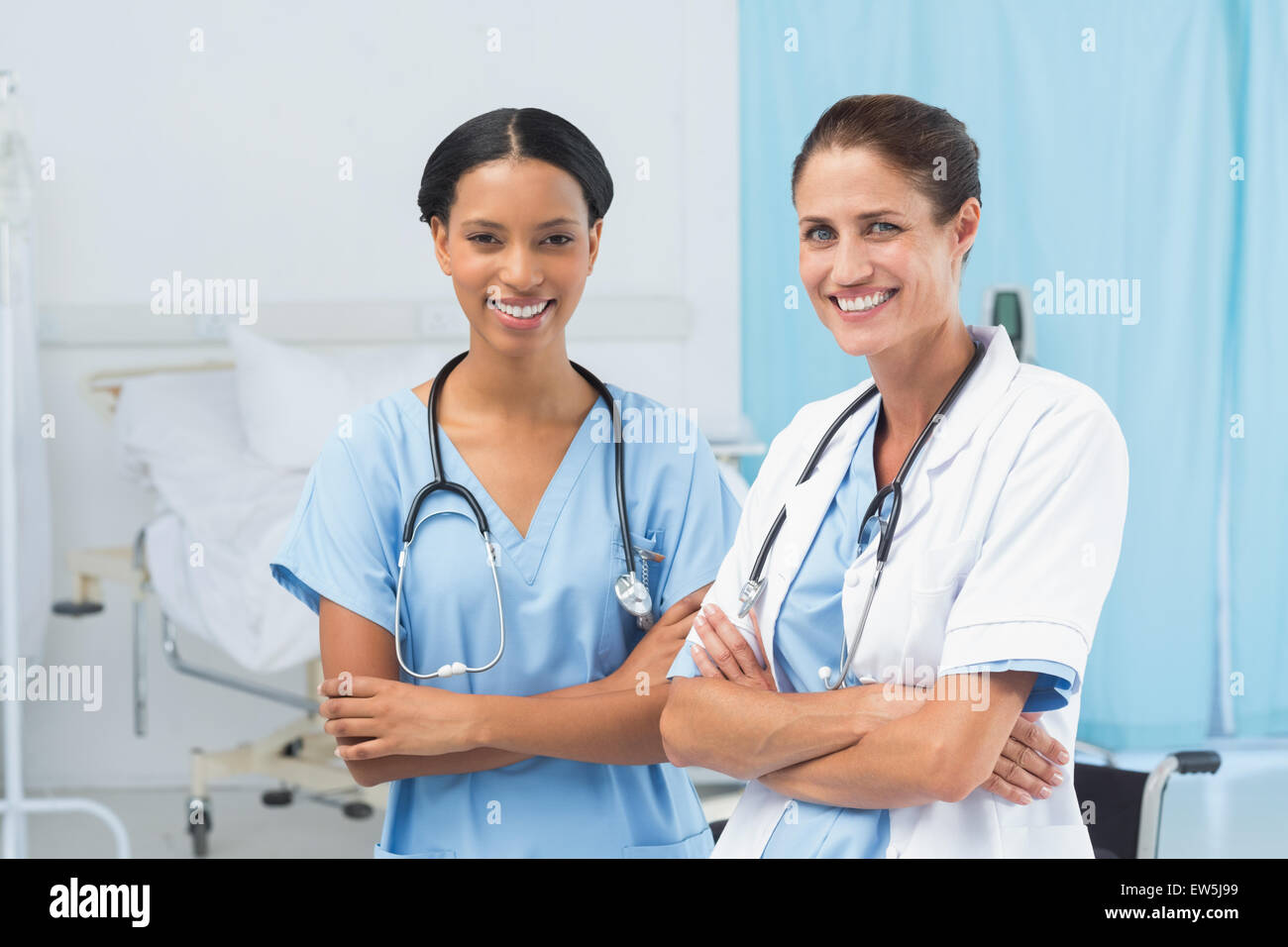 Confident female doctors Stock Photo - Alamy
