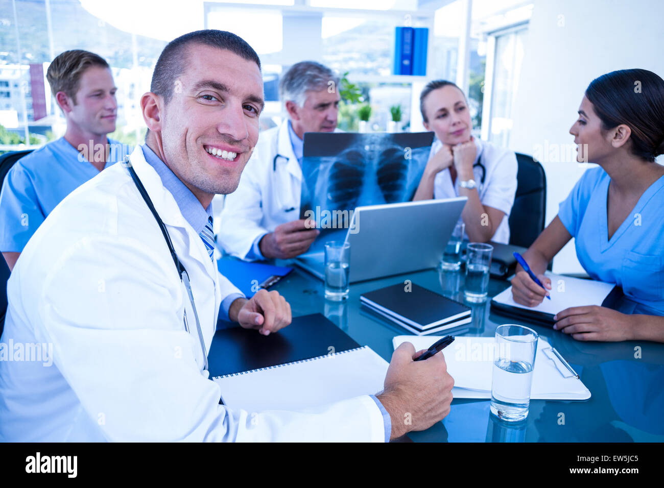 Medical team having a meeting Stock Photo - Alamy