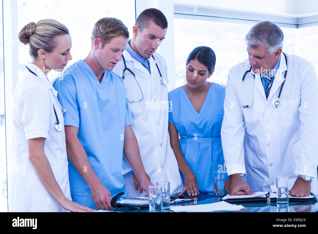 Medical team having a meeting Stock Photo - Alamy