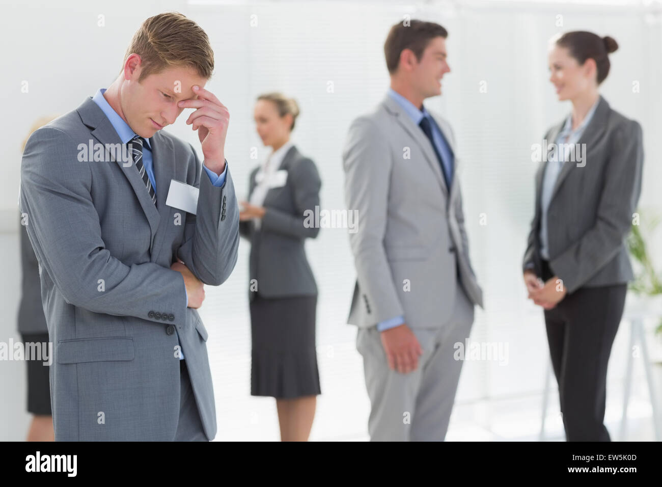 Anxious business woman hi-res stock photography and images - Alamy
