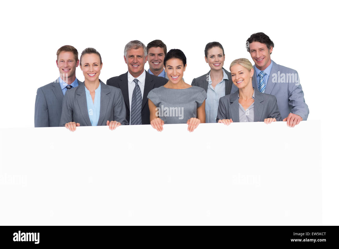 Team man woman holding Cut Out Stock Images & Pictures - Alamy