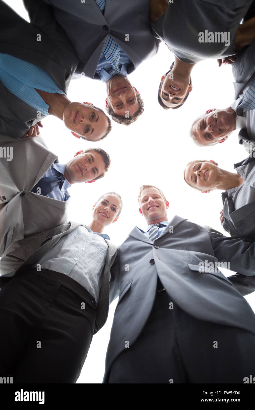 Business team smiling standing hi-res stock photography and images - Alamy