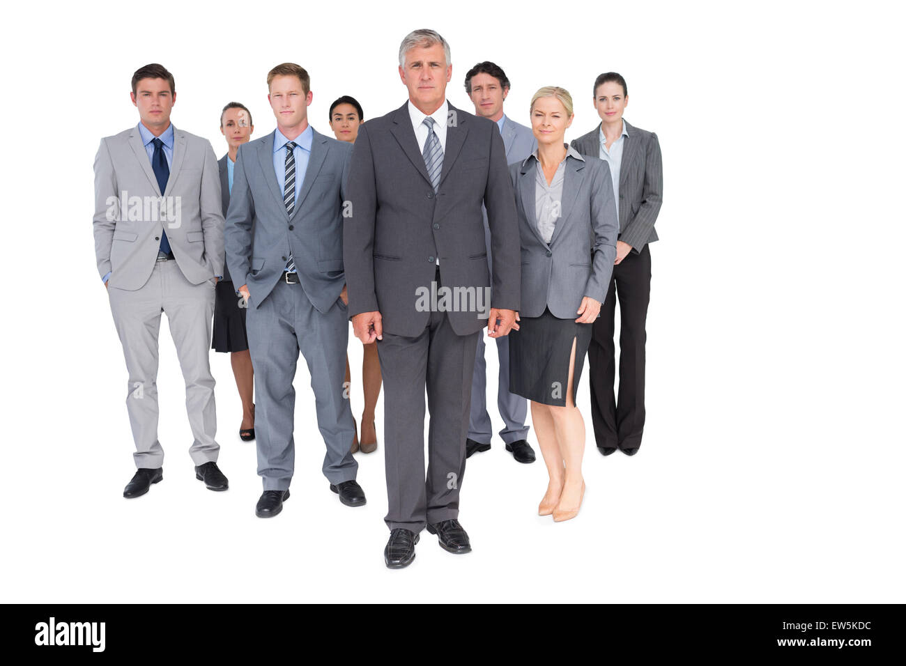 Business people smiling Cut Out Stock Images & Pictures - Alamy