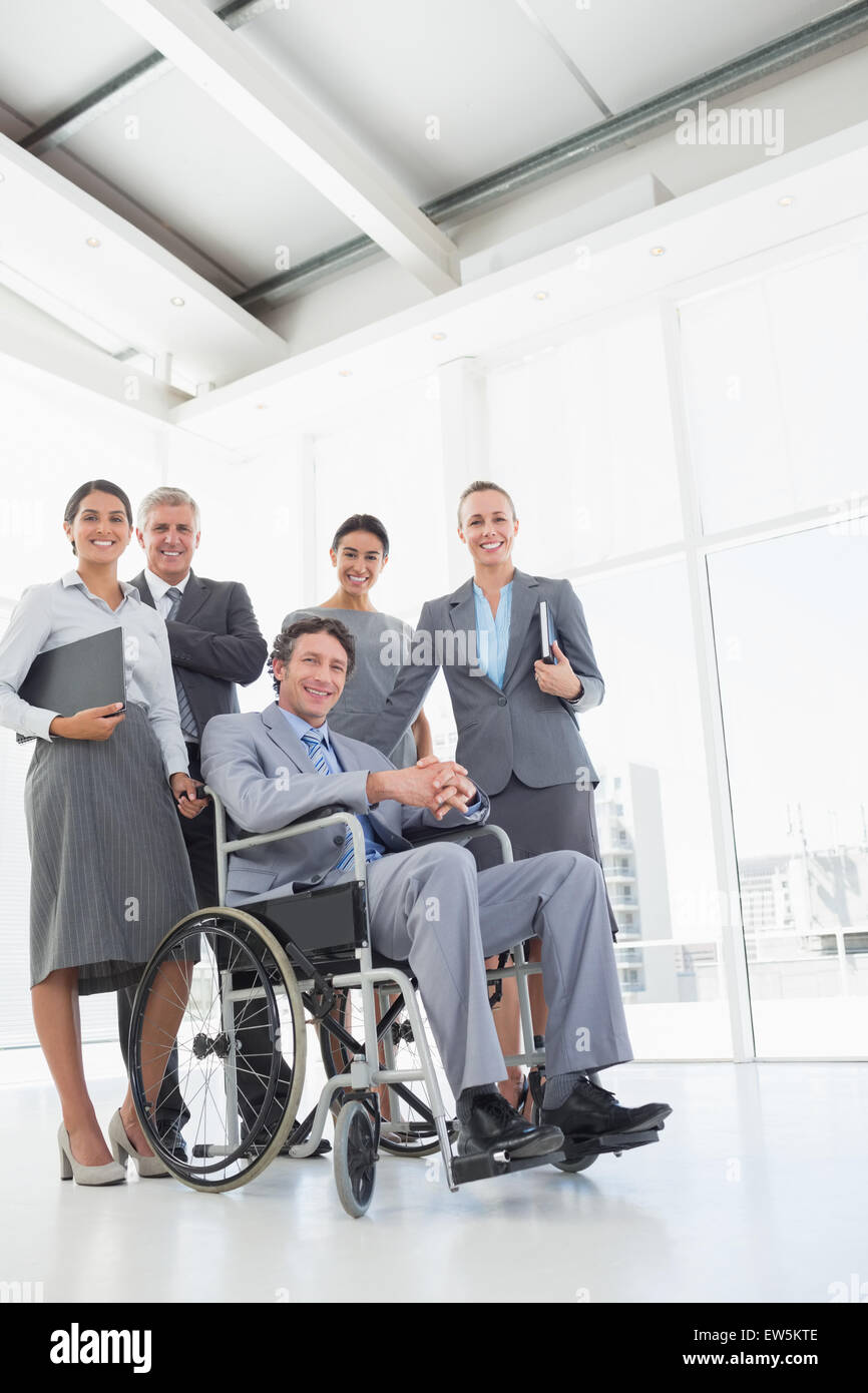 Happy staff disabled hi-res stock photography and images - Alamy