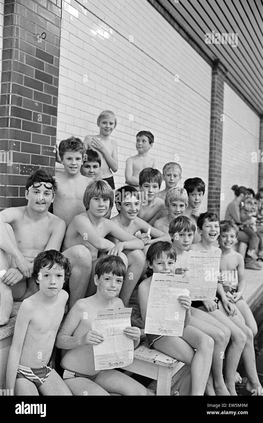These young swimmers form the 10th Holme Valley (New Mill) scouts ...