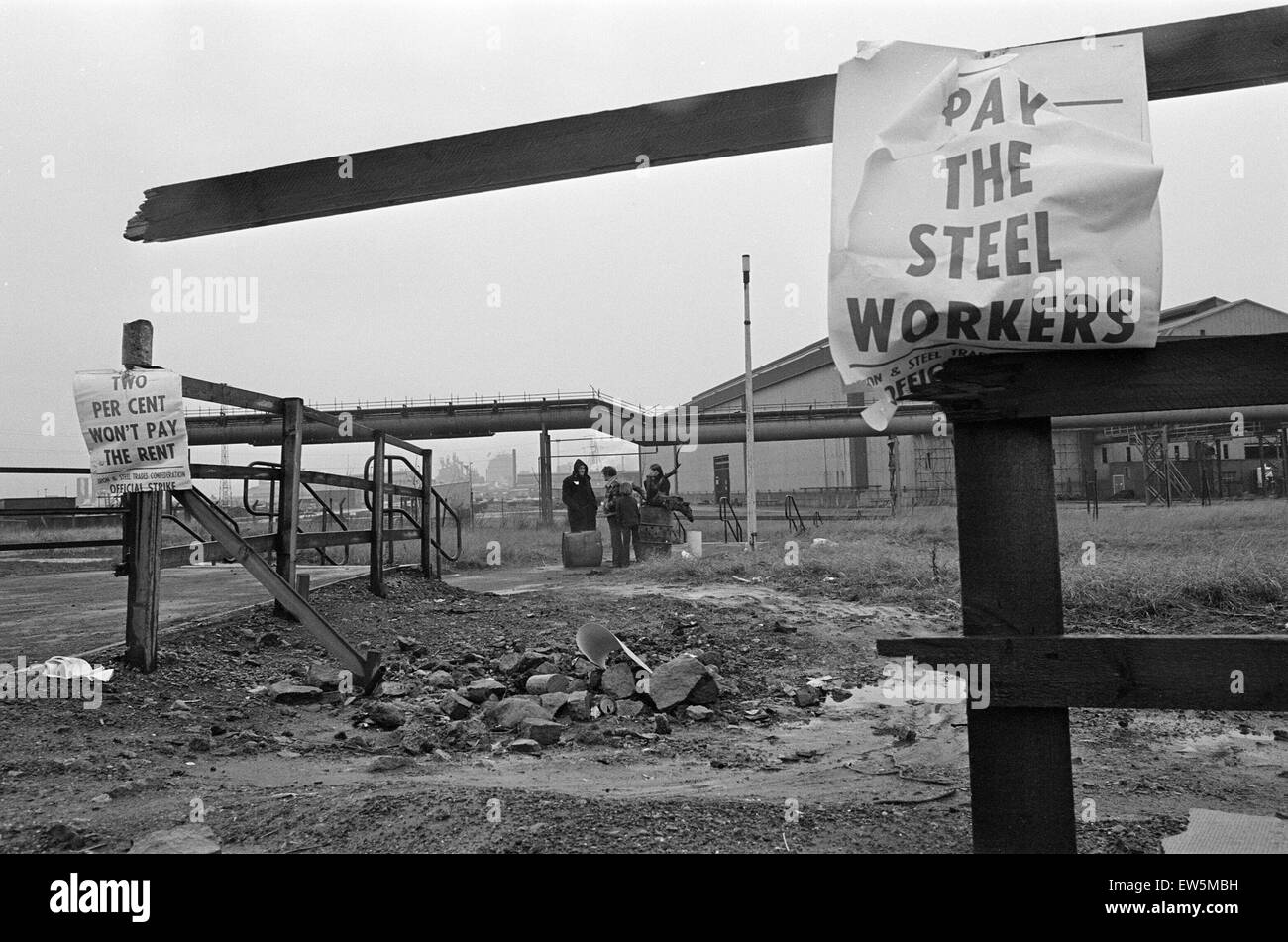 1980 Steel Strike, Shutdown, British Steel Corporation, North Yorkshire ...