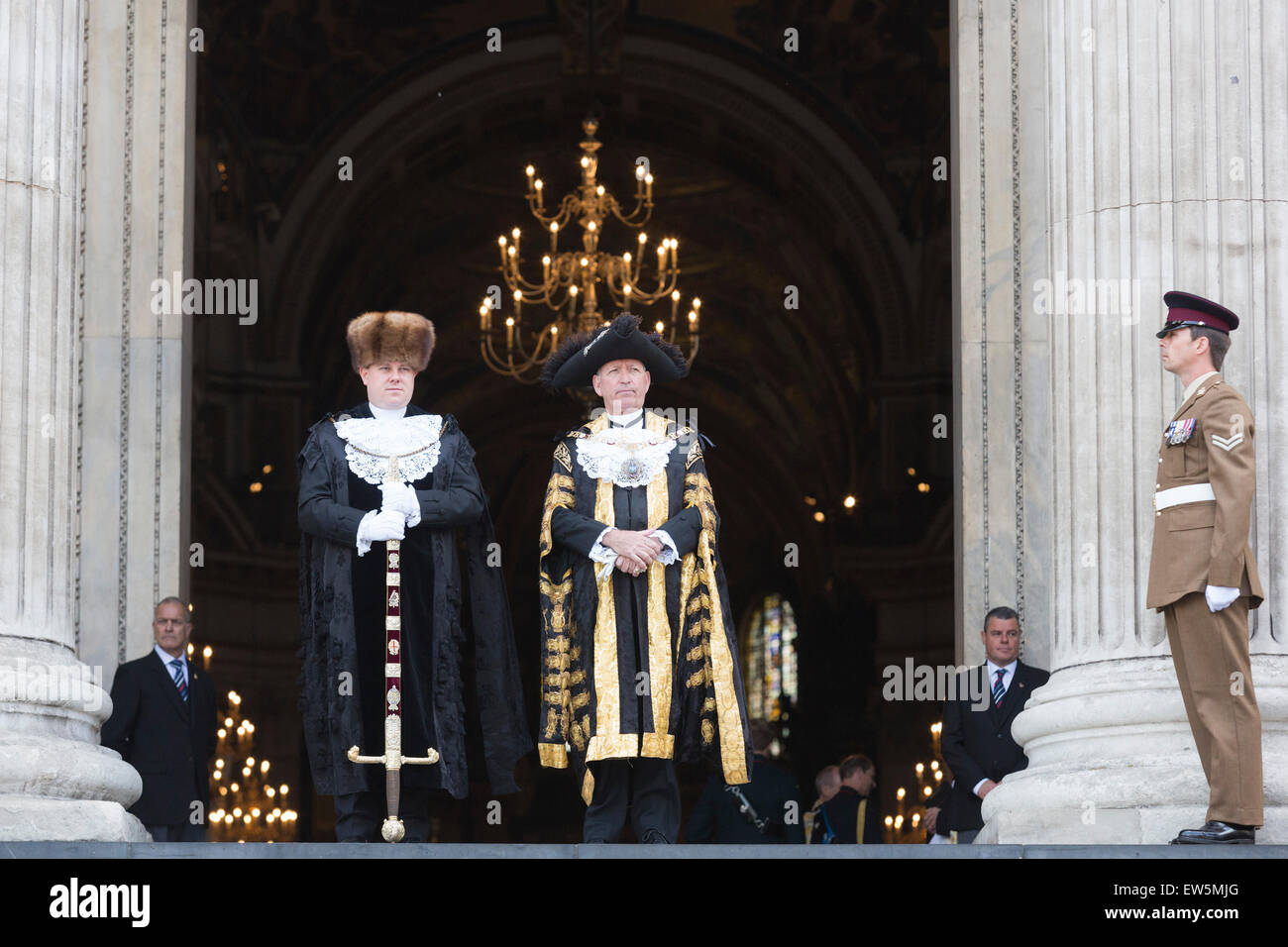 London, UK. 18 June 2015. The Lord Mayor of London, Alan Yarrow ...