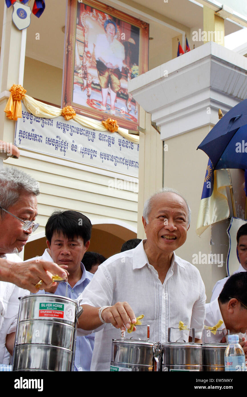Phnom Penh, Cambodia. 18th June, 2015. Cambodian Prince Norodom ...