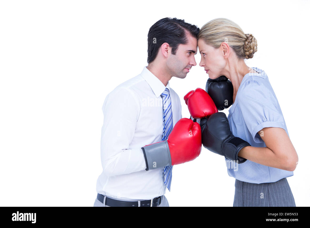 Business man standing red boxing hi-res stock photography and images ...