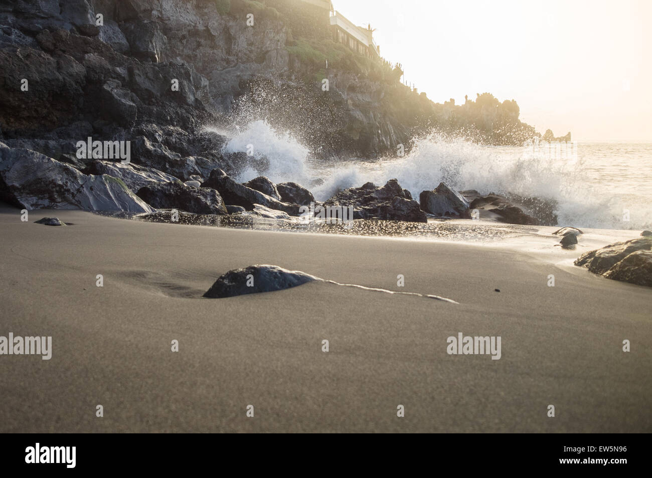 Wave over sand hi-res stock photography and images - Alamy