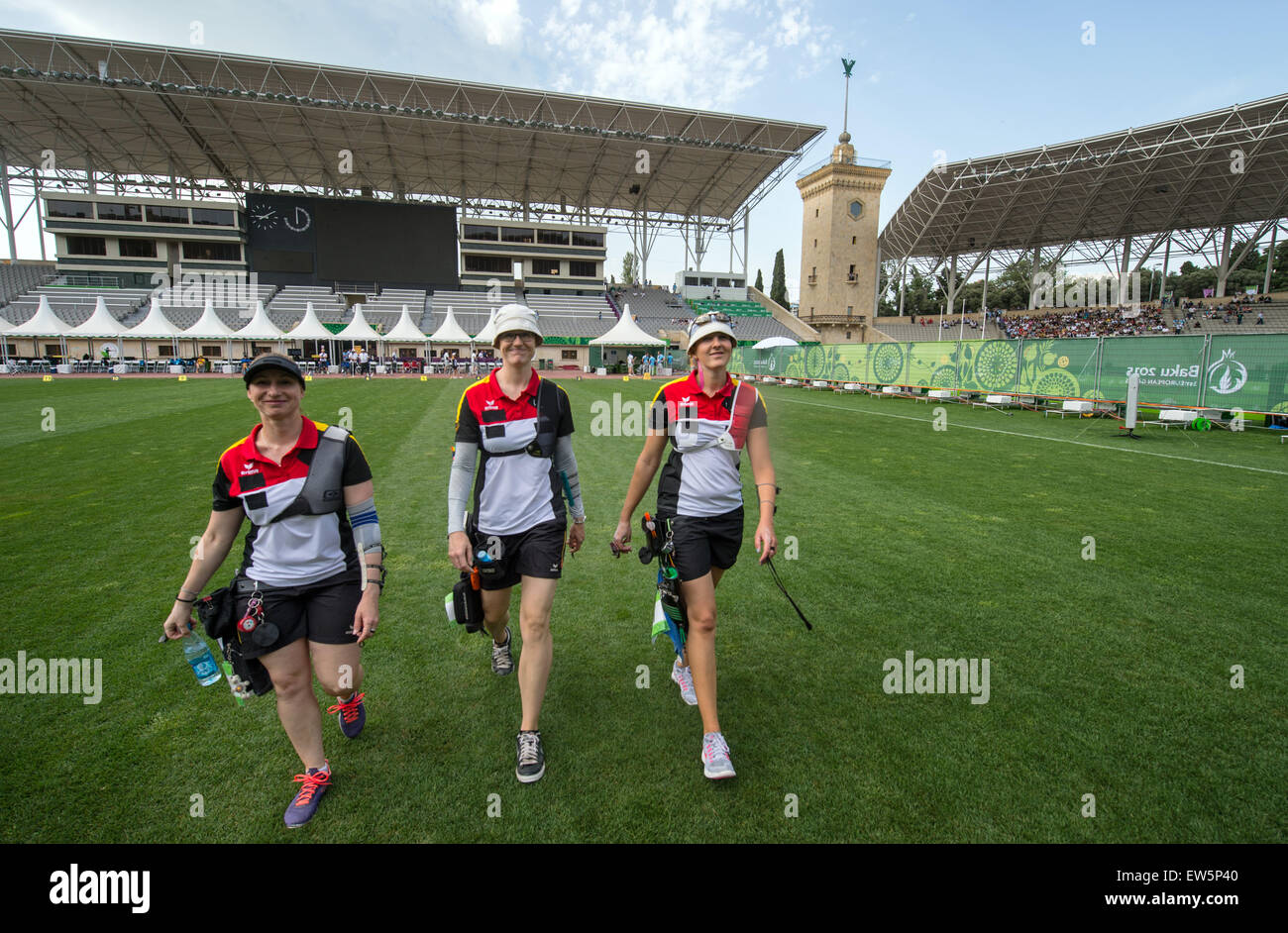 Baku, Azerbaijan. 18th June, 2015. Germany's Karina Winter, Lisa Unruh ...