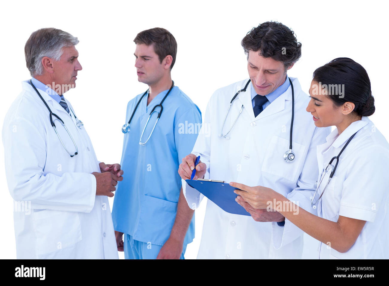 Doctors and nurses discussing together Stock Photo - Alamy