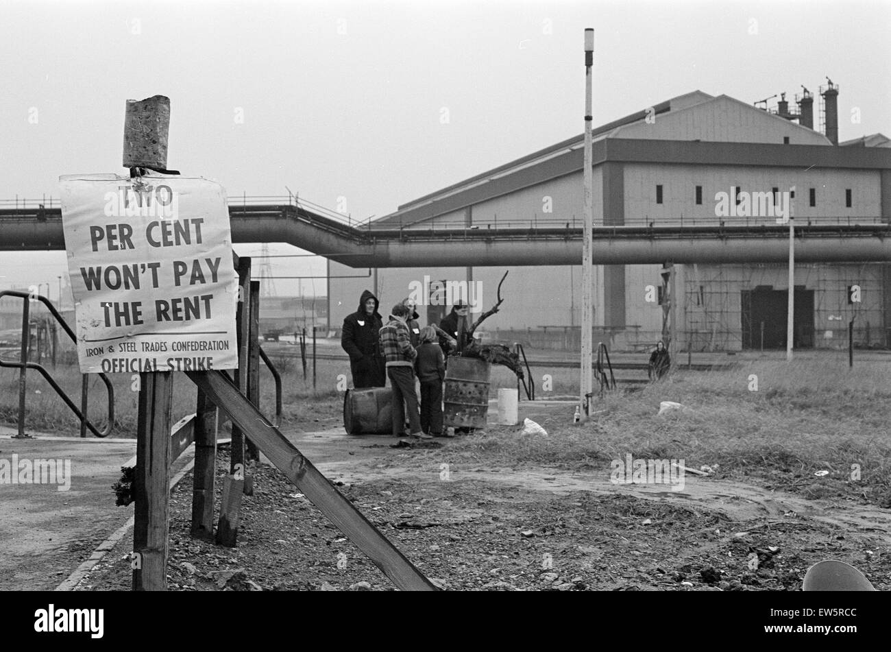 1980 Steel Strike, Shutdown, British Steel Corporation, North Yorkshire ...