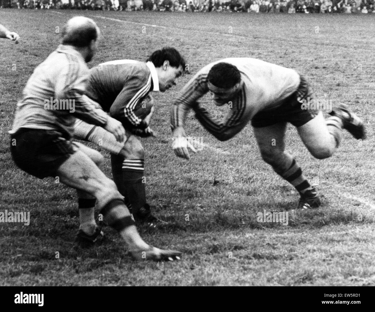 Llanelli v Australia rugby match, during the Australia tour of Britain ...