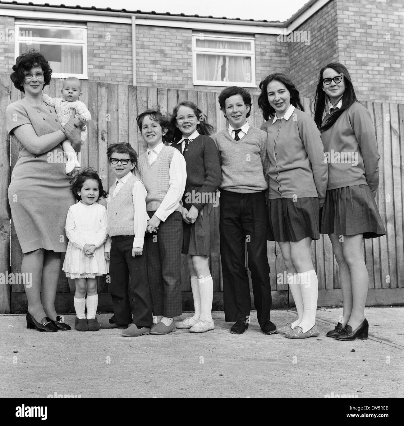 The Beauchamp Family from Stevenage, Hertfordshire, 28th March 1972 ...