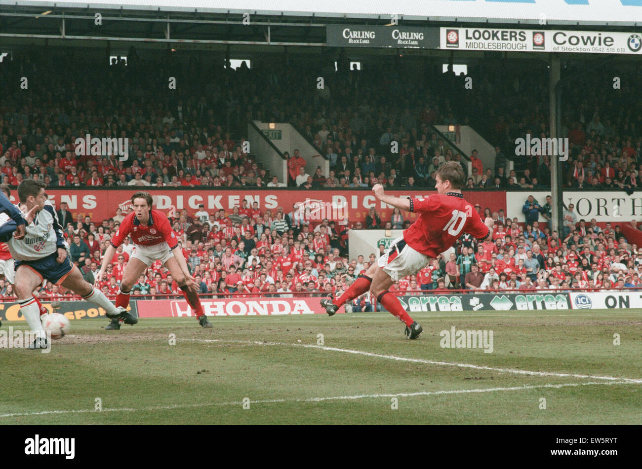 Middlesbrough v Luton Town, the last match played at Ayresome Park ...