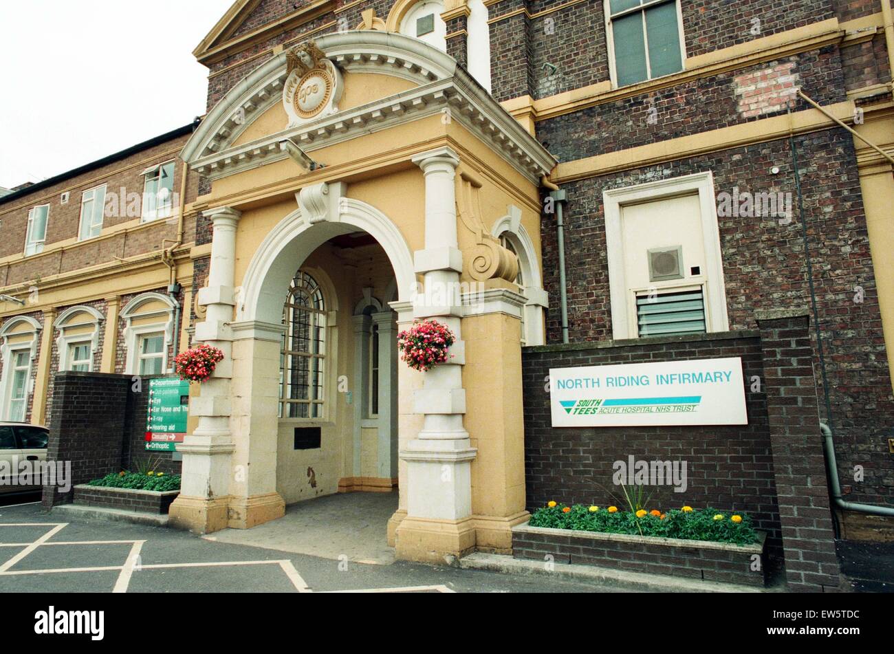View of North Riding Infirmary. 21st July 1994 Stock Photo - Alamy