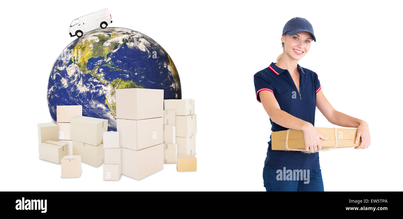 Delivery smiling Cut Out Stock Images & Pictures - Alamy