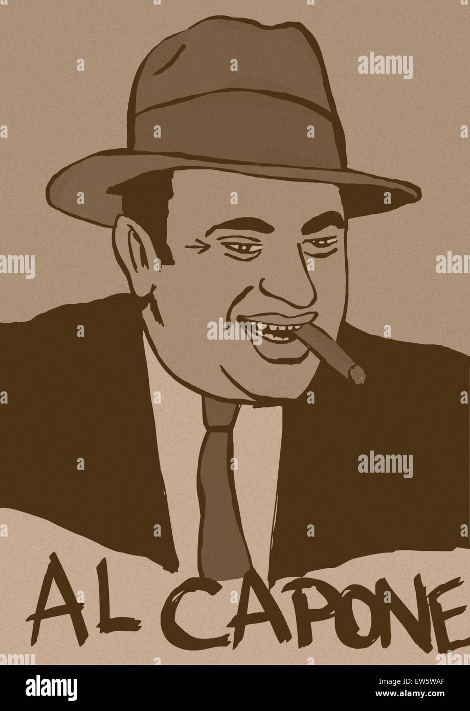 Al capone hat hi-res stock photography and images - Alamy