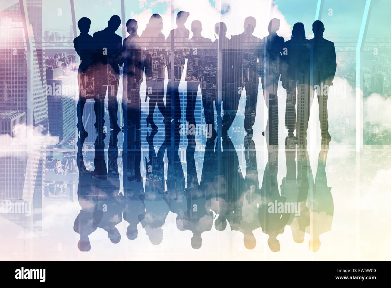 Composite image of business people Stock Photo - Alamy