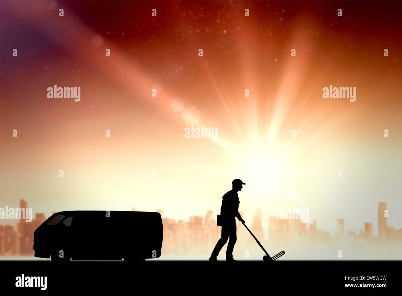 Person pushing trolley hi-res stock photography and images - Alamy