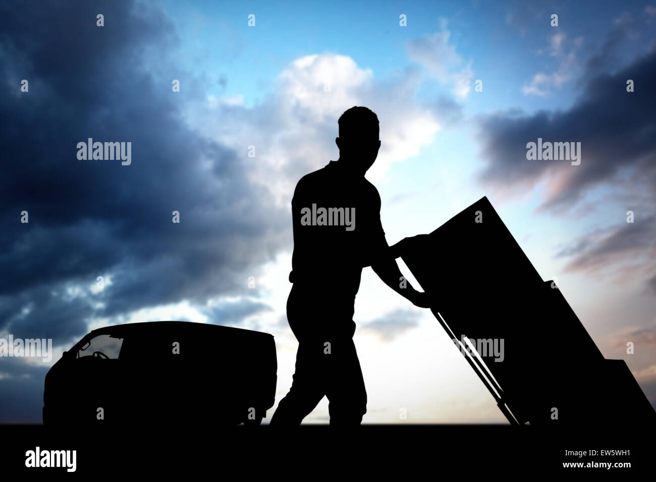 Person pushing trolley hi-res stock photography and images - Alamy