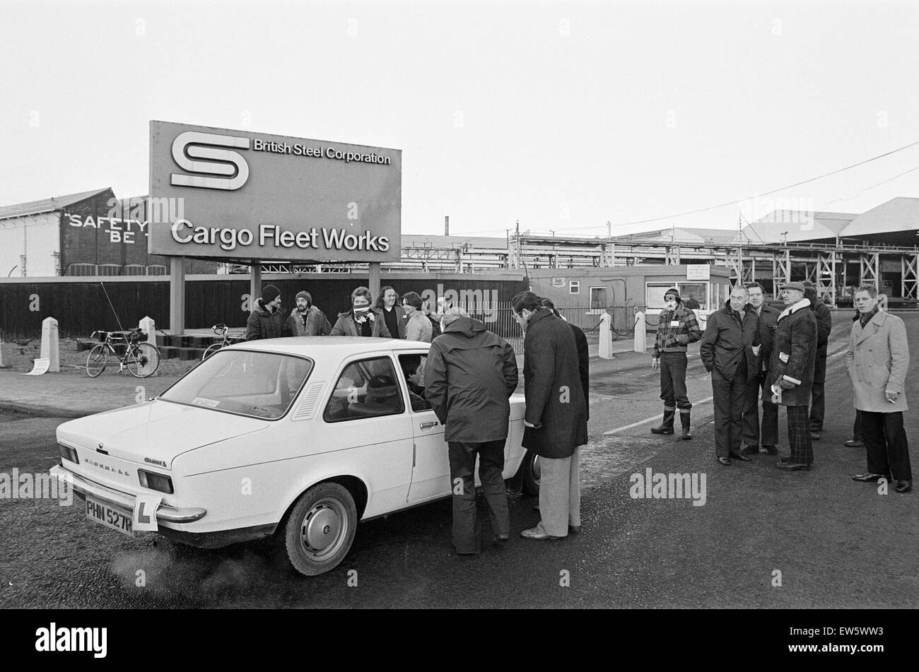 1980 Steel Strike, Cargo Steel Works, British Steel Corporation ...