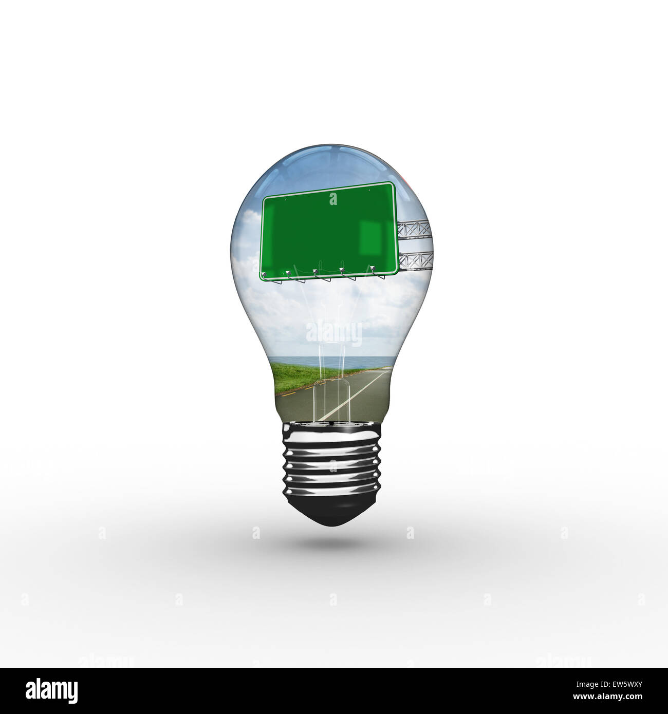Composite image of empty light bulb Stock Photo - Alamy