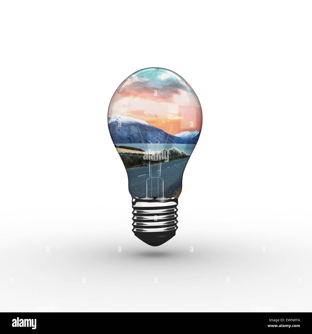 Composite image of empty light bulb Stock Photo - Alamy