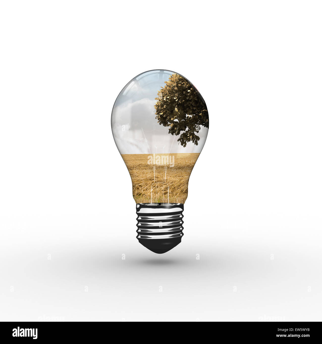 Composite image of empty light bulb Stock Photo - Alamy