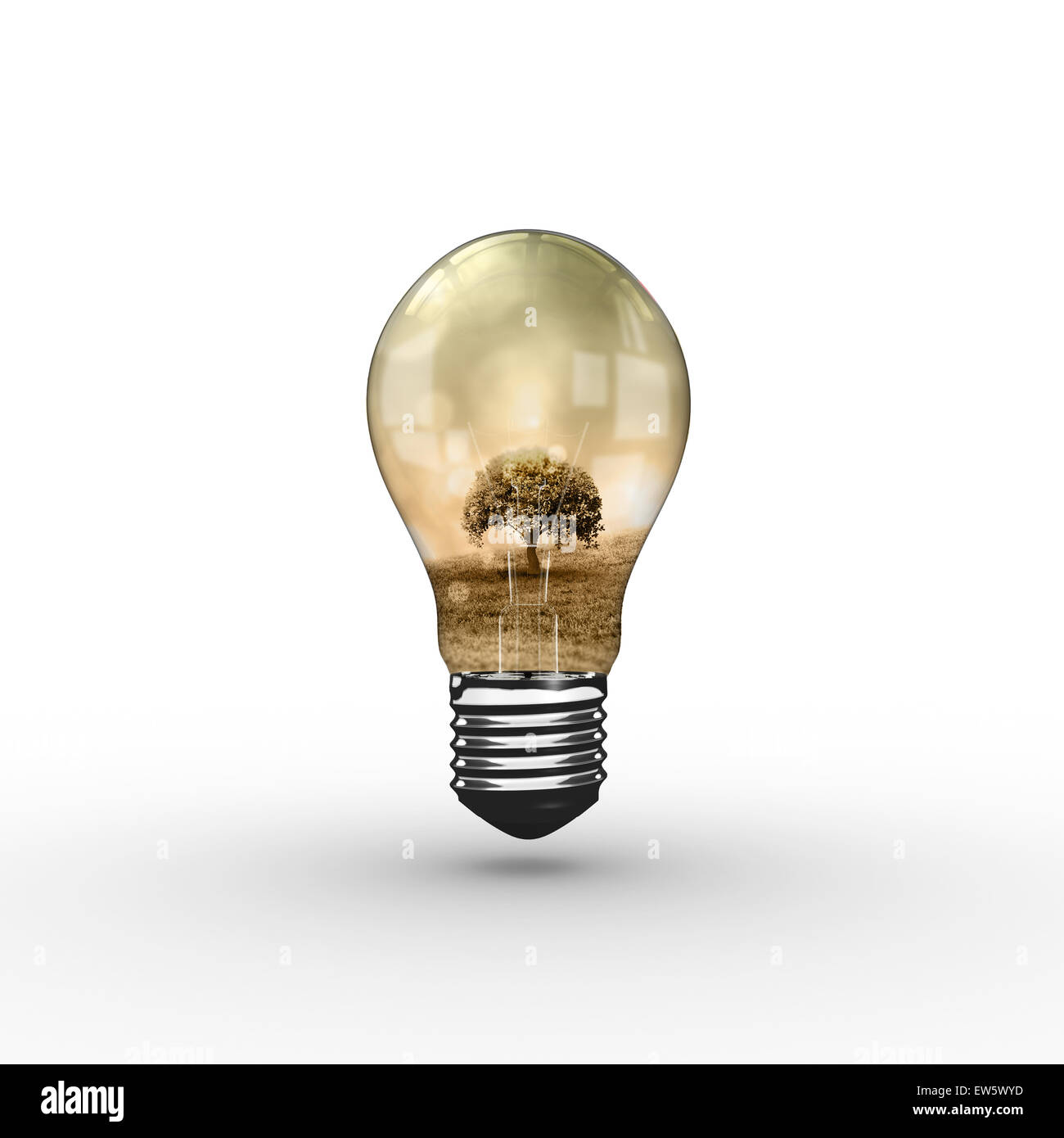 Composite image of empty light bulb Stock Photo - Alamy