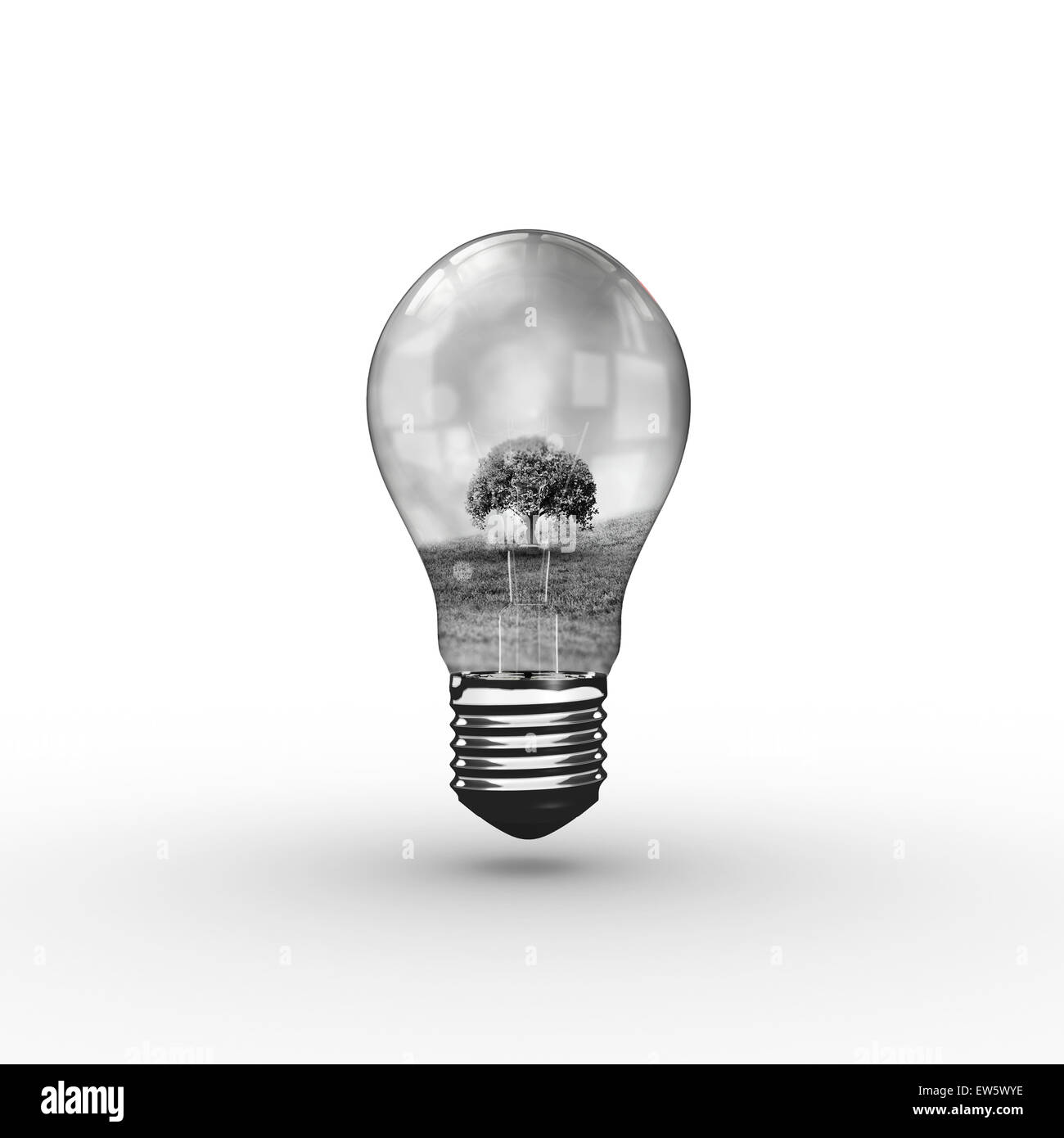 Composite image of empty light bulb Stock Photo - Alamy