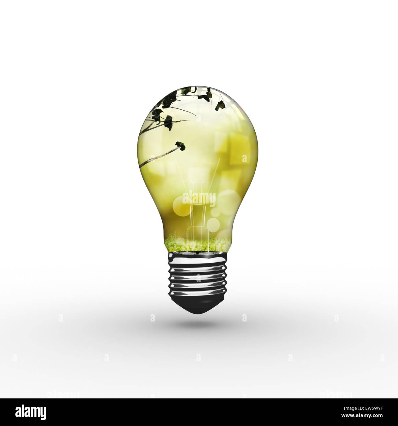 Composite image of empty light bulb Stock Photo - Alamy
