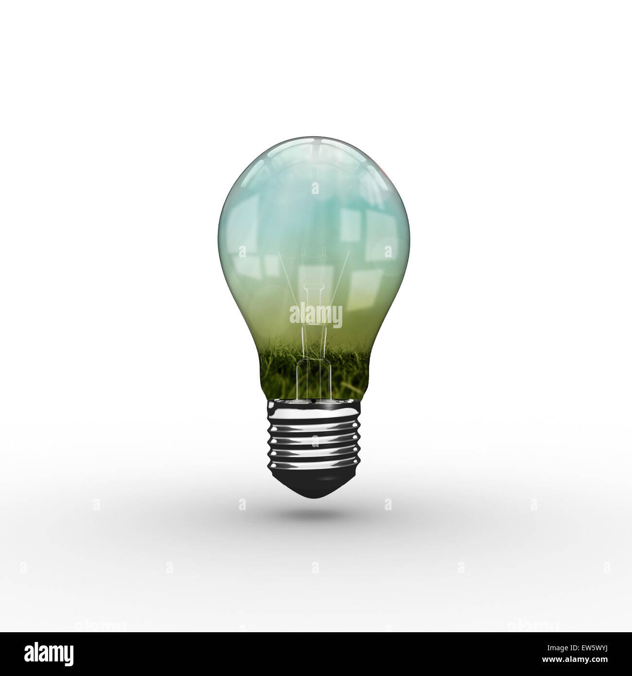 Composite image of empty light bulb Stock Photo - Alamy