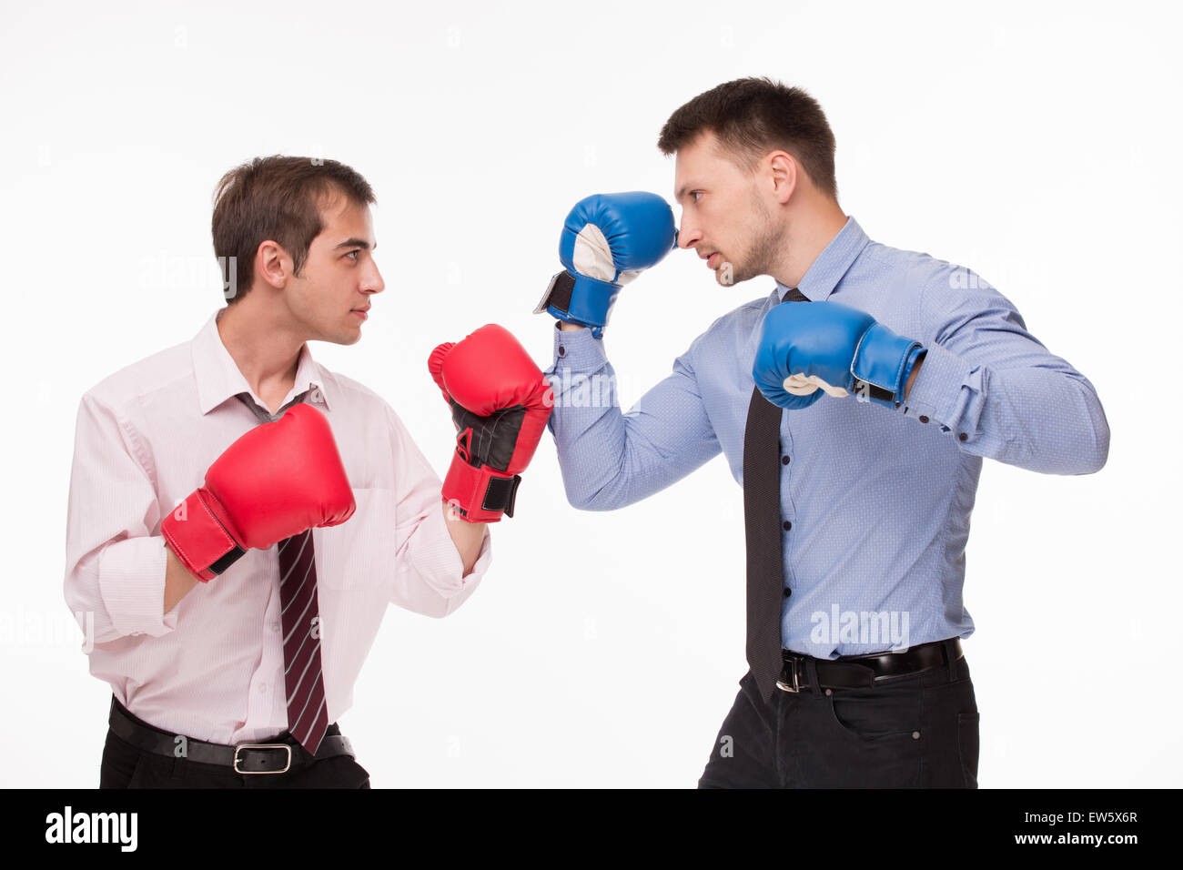 Angry young businessman fight hi-res stock photography and images - Alamy