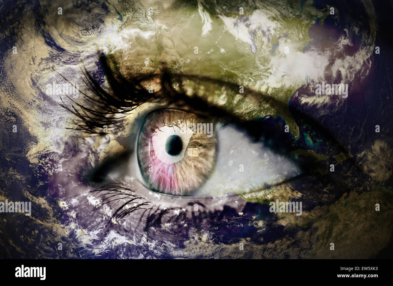 Earth map face hi-res stock photography and images - Alamy