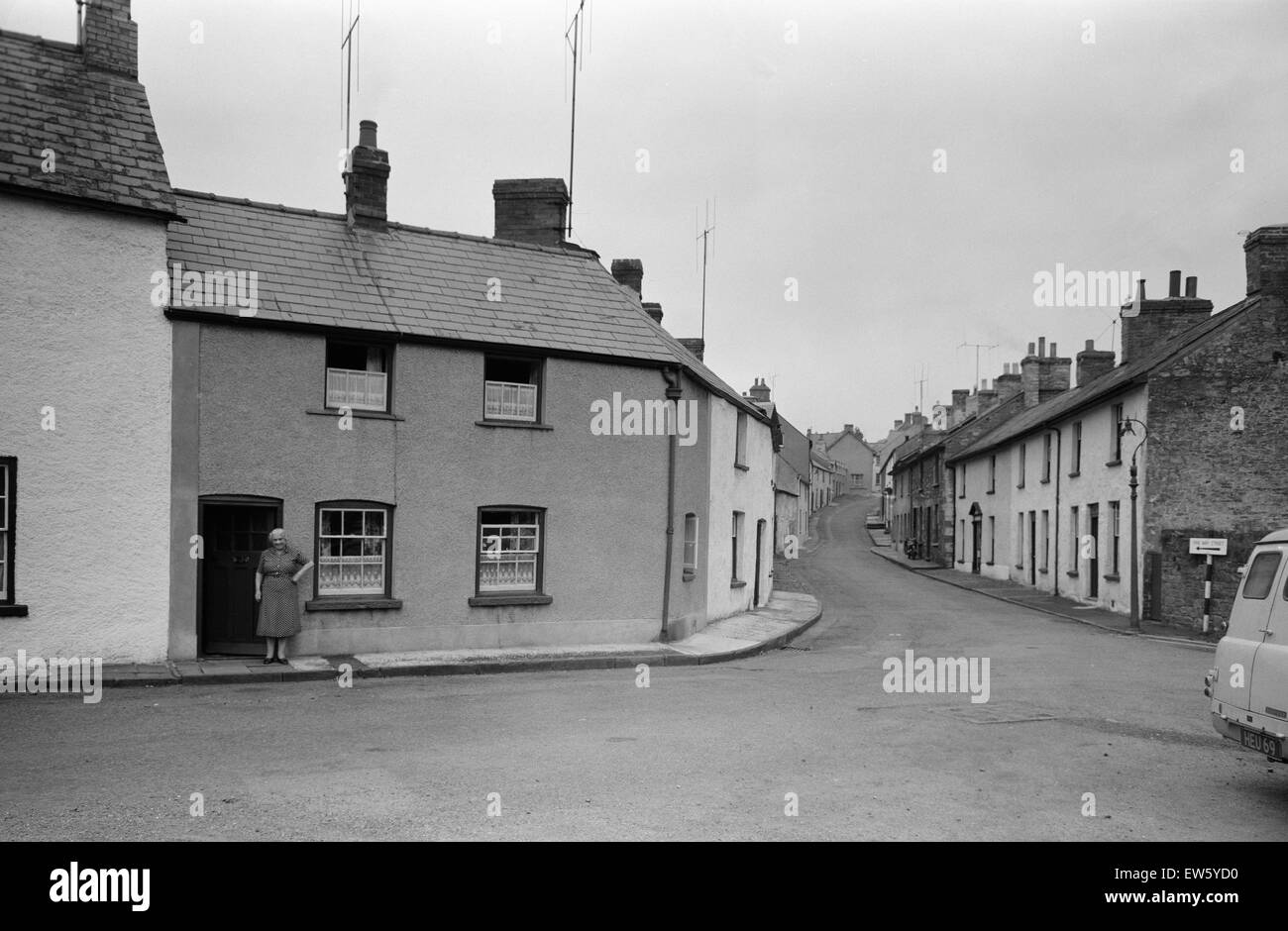 Bridge Street in Crickhowell, Powys, Wales. 1964 Stock Photo - Alamy