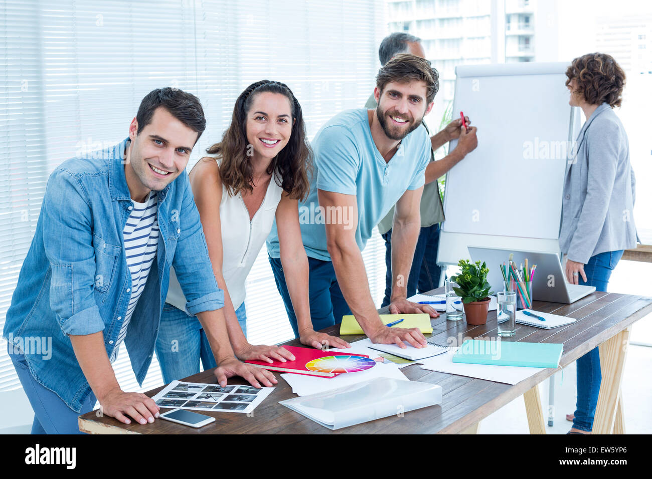 Portrait of creative executives in meeting Stock Photo - Alamy