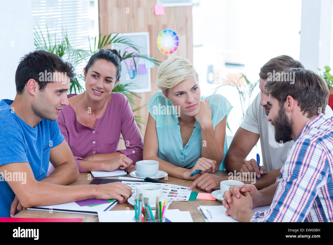 Creative business people in meeting Stock Photo - Alamy