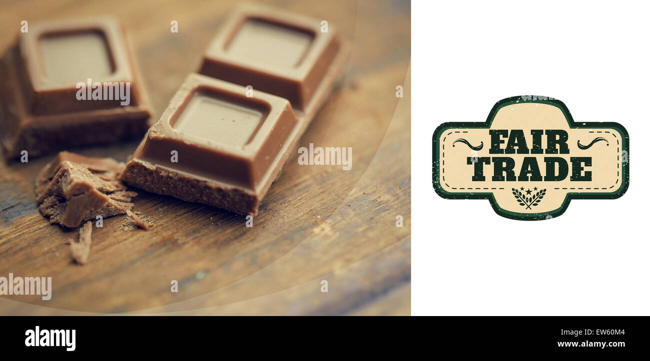 Composite image of fair trade graphic Stock Photo - Alamy