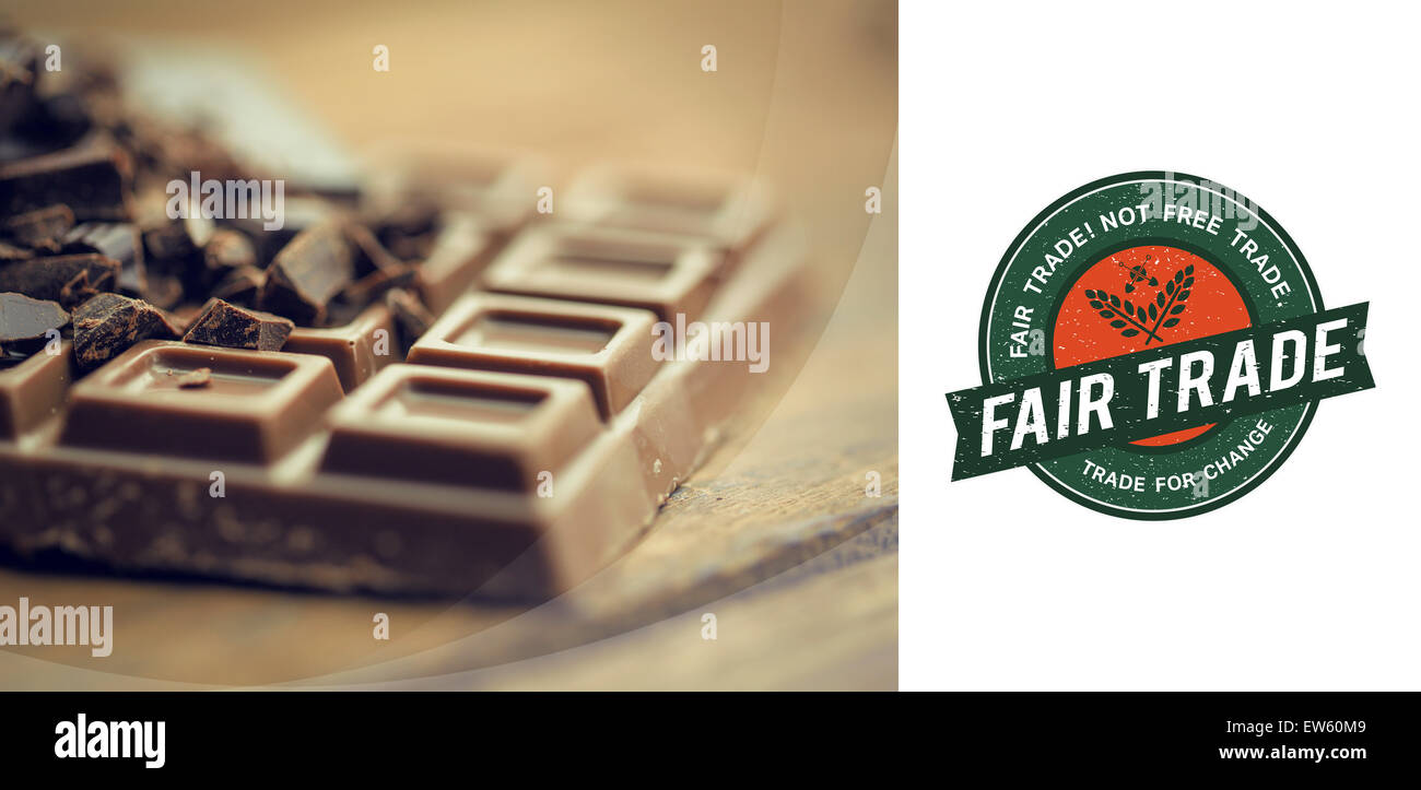 Composite image of fair trade graphic Stock Photo - Alamy
