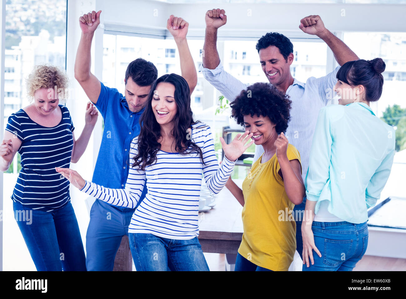 Creative business team having fun Stock Photo - Alamy
