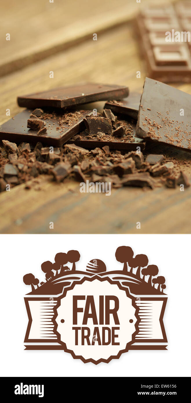 Composite image of fair trade graphic Stock Photo - Alamy
