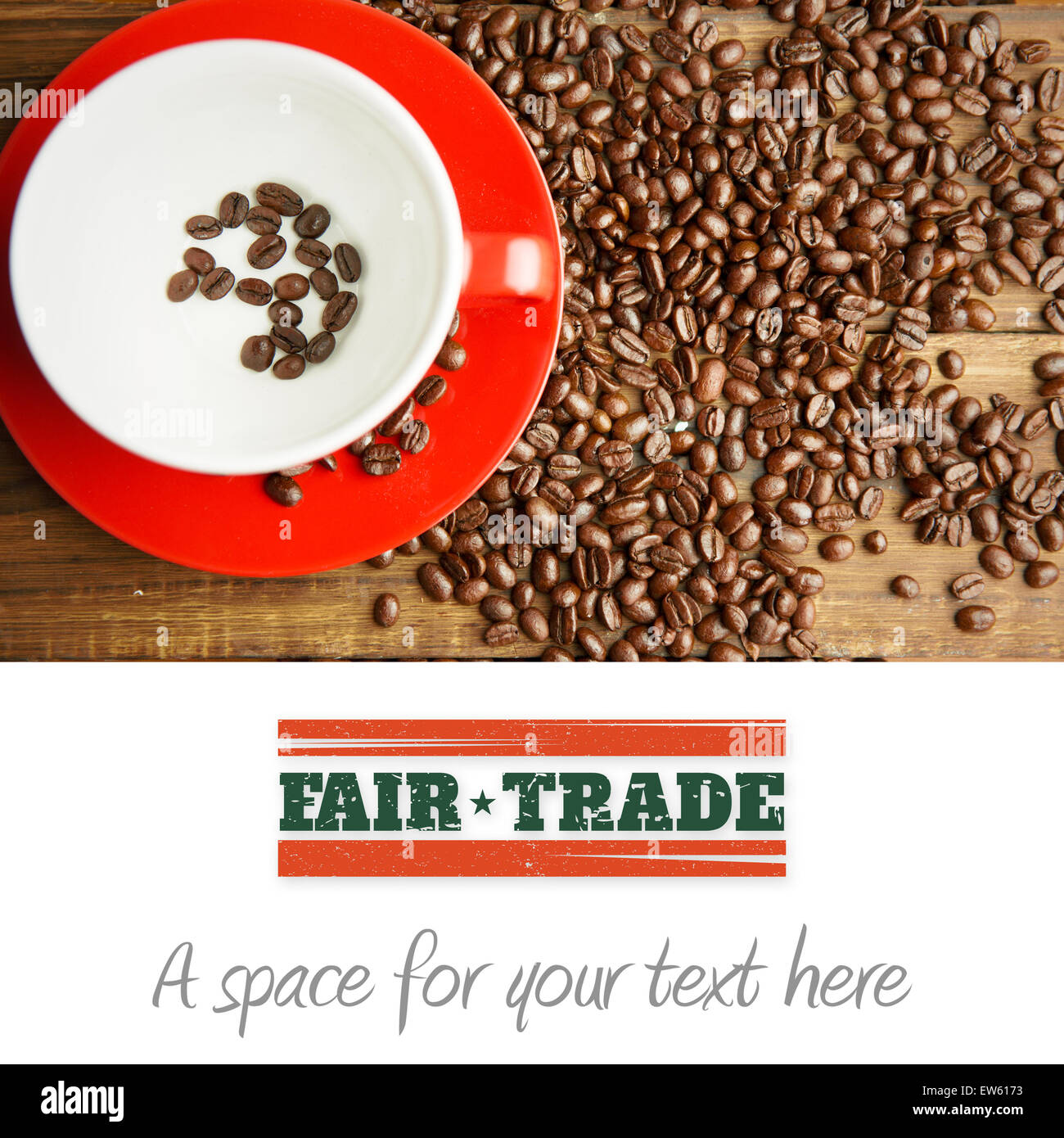 Composite image of fair trade graphic Stock Photo - Alamy