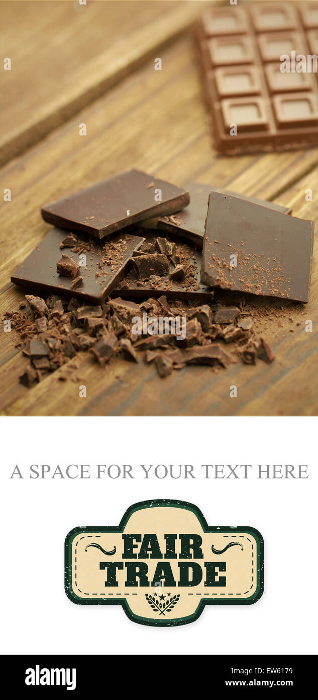 Composite image of fair trade graphic Stock Photo - Alamy