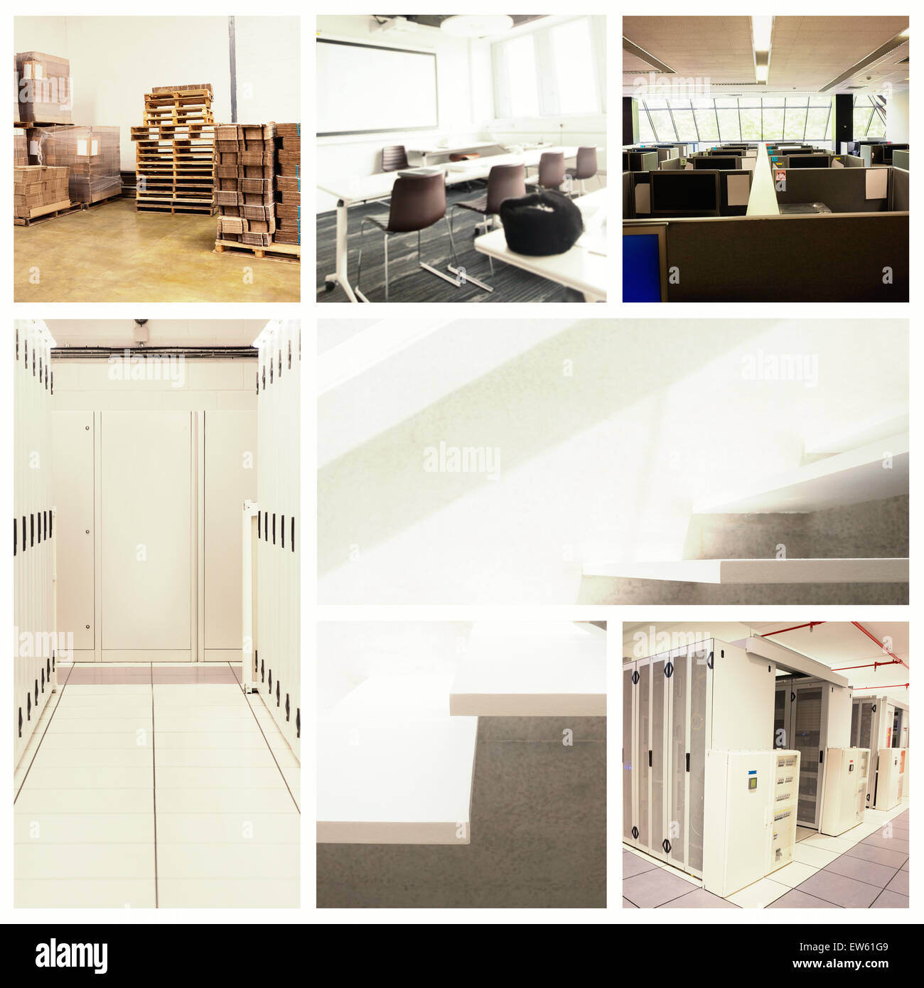 Empty office cubicles hi-res stock photography and images - Alamy
