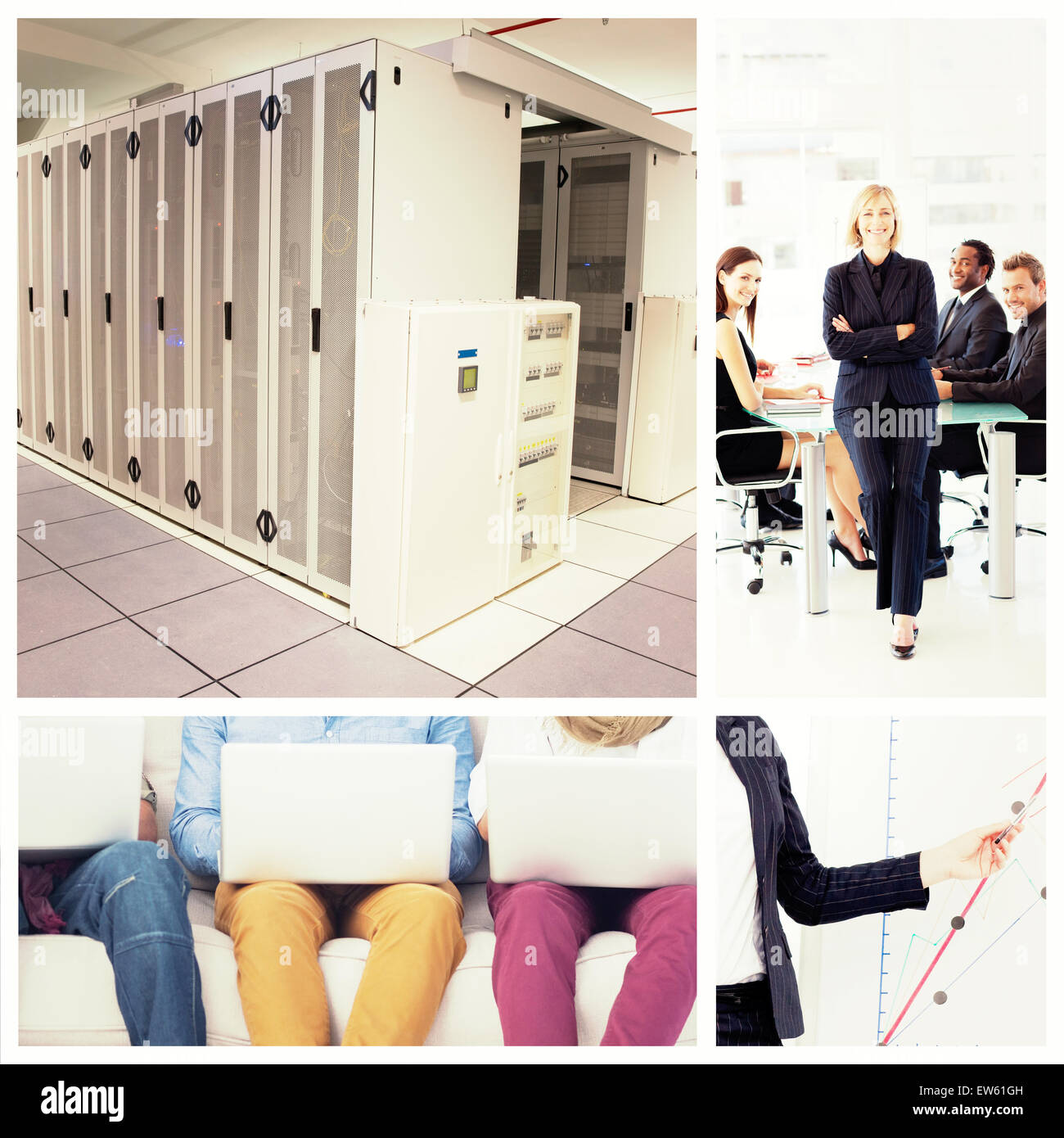 Team data center coworkers hi-res stock photography and images - Alamy